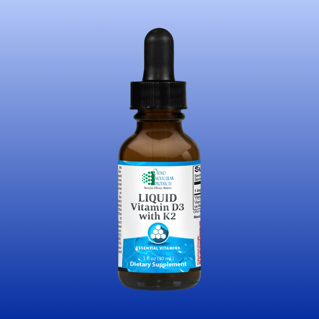 Liquid Vitamin D3 with K2 1 Oz | Ortho Molecular – Castle Remedies